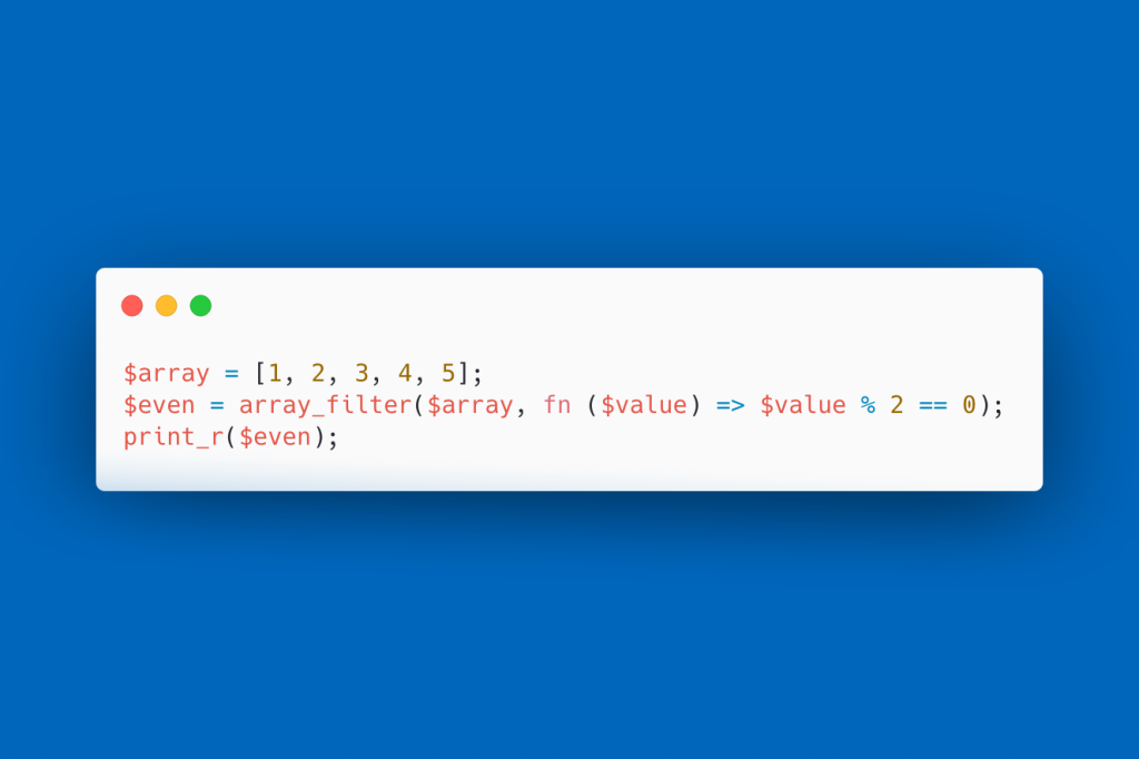 Understanding array_filter() in PHP - A Handy Guide - Websites, Online ... Understanding array_filter() in PHP - A Handy Guide - Websites, Online ...